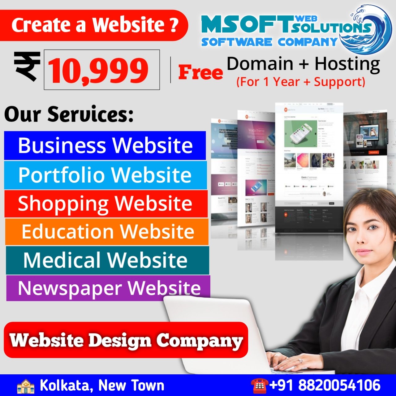 Msoft Web Solutions - Website Design Company in Kolkata